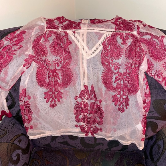 Tops | Mink Pink Sheer Top | Poshmark